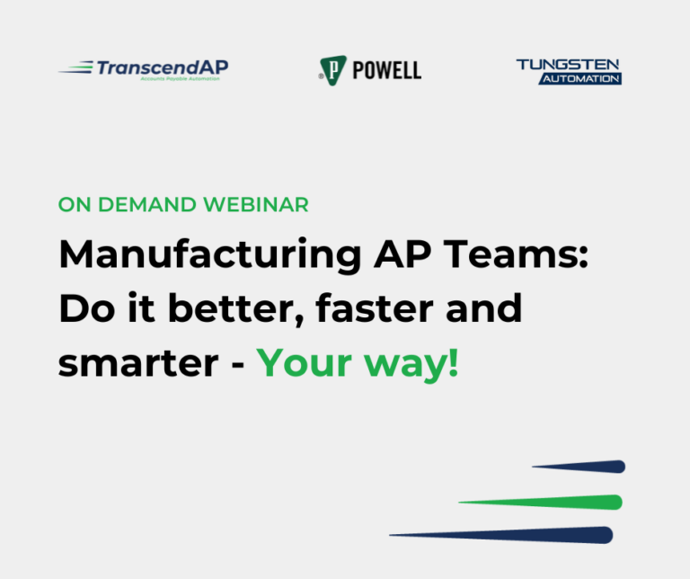 AP Automation for Business & Manufacturing | TranscendAP